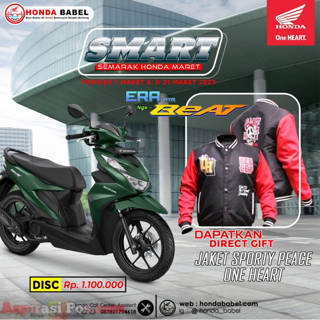 Promo SMART Honda TDM Jebus, Beli Motor Honda Dapat Hadiah Langsung